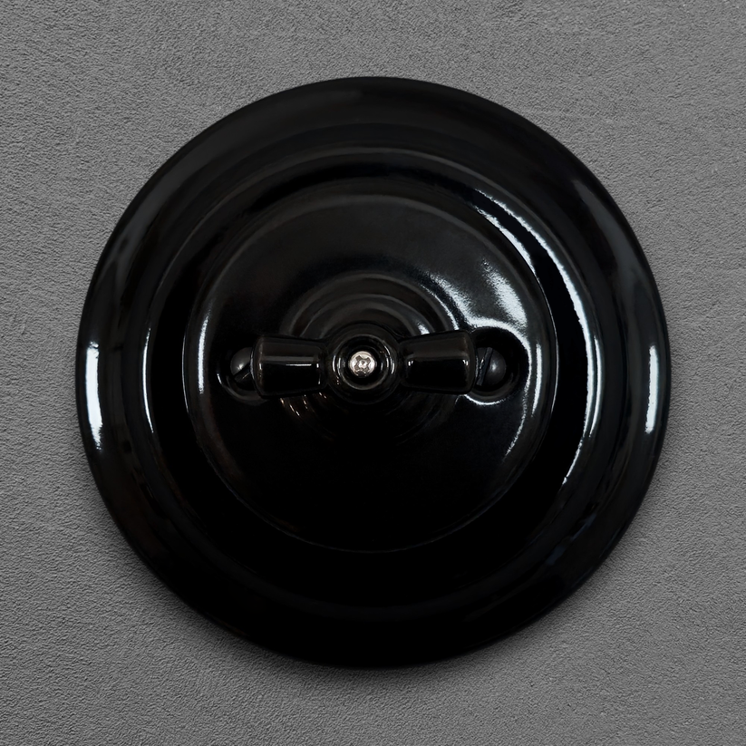 Black Ceramic Flush Mount SPDT Rotary Switch – Olde Worlde